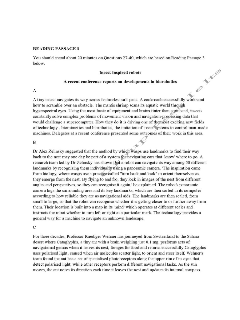 Insect Inspired Robots | PDF