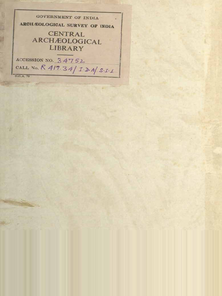 South Indian Inscriptions Vol 12 | PDF