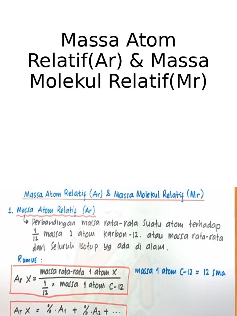 Massa Atom Relatif-WPS Office | PDF