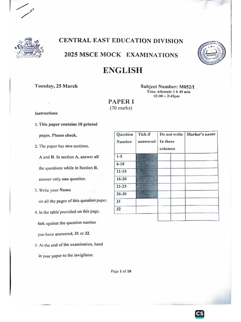 2025 Ceed English 1 | PDF