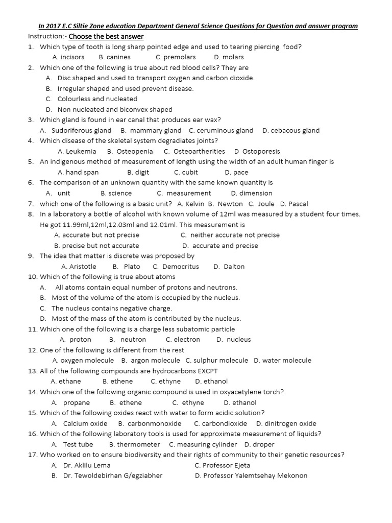 GS Questions For Q and A | PDF | Matter | Planets