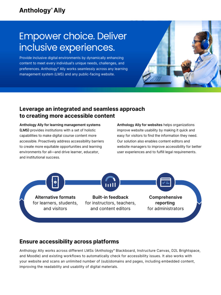 Anthology Ally Datasheet v3!12!24 | PDF | Human Communication | Learning