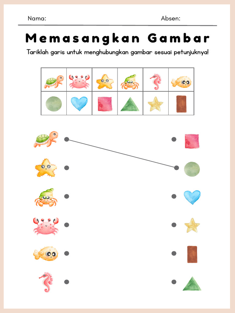 Memasangkan Gambar Lembar Kerja Cokelat Ilustrasi - 20250602 - 224908 ...