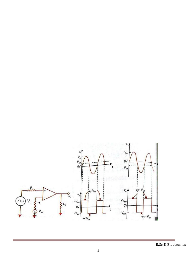 Op-Amp Comparators and Rectifiers Guide | PDF | Operational Amplifier ...
