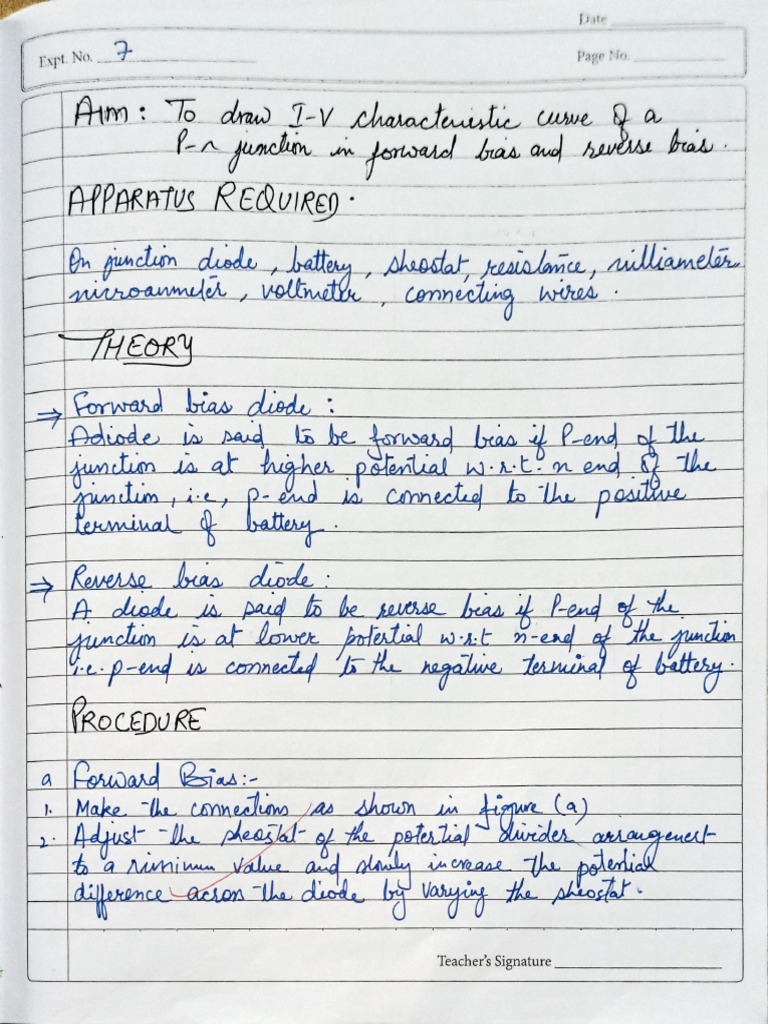 Phy Experiment 7 | PDF