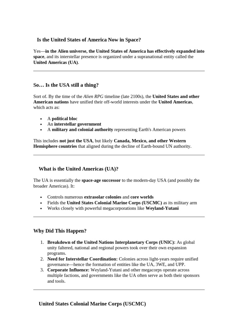 United States of America Now in Space | PDF