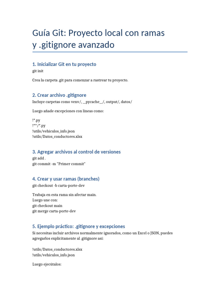 Guia Git Proyecto Completo FINAL | PDF