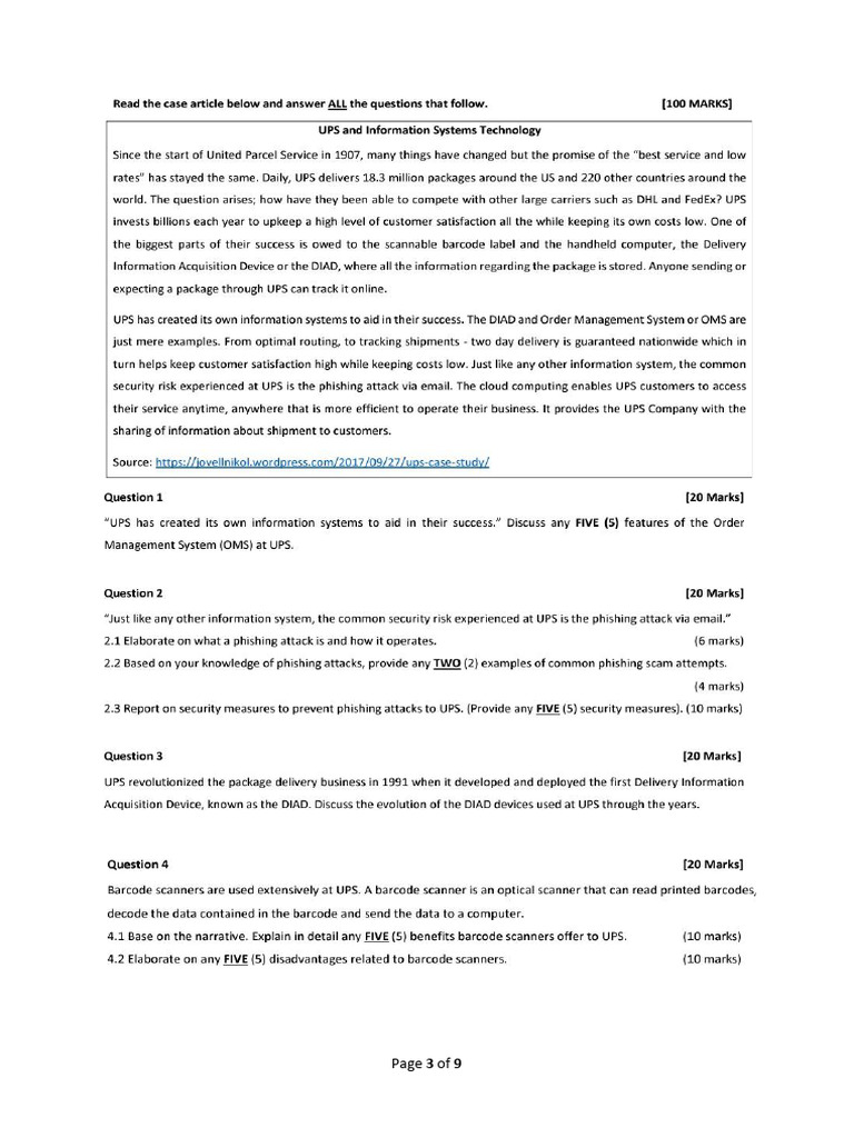 Information Management Pass Exam Papers OSA 02 | PDF