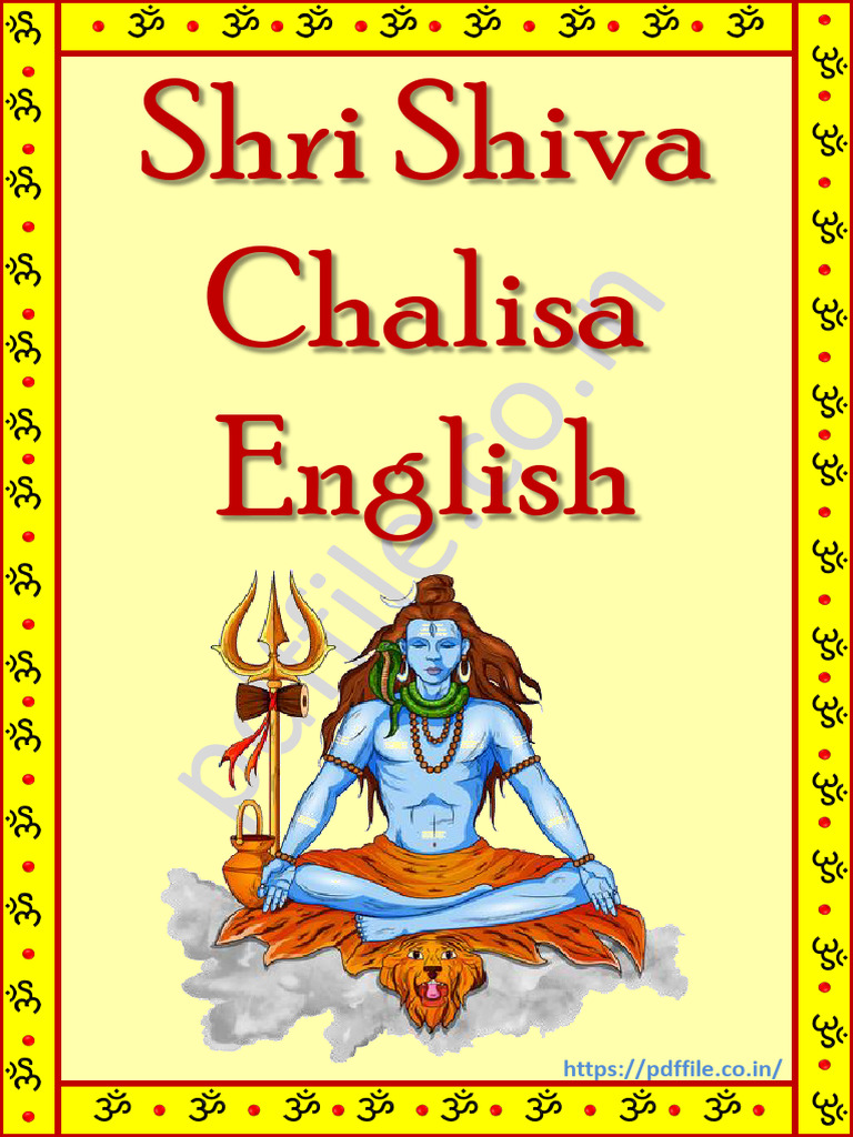 Shri Shiva Chalisa English | PDF | Hindu Mythology