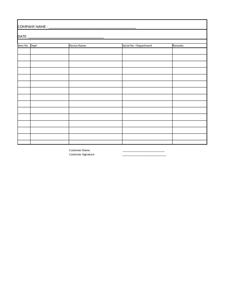 Maintenance Form NBAA | PDF