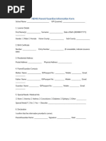NEMIS Student Data Capture Form | PDF | Social Science | Law