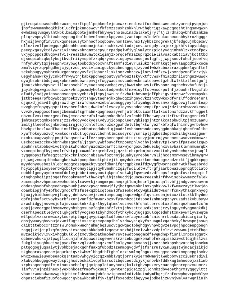 Random Character String Analysis | PDF