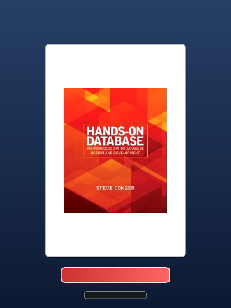 Verified PDF Download HandsOn Database Steve Conger Ebook and TestBank ...