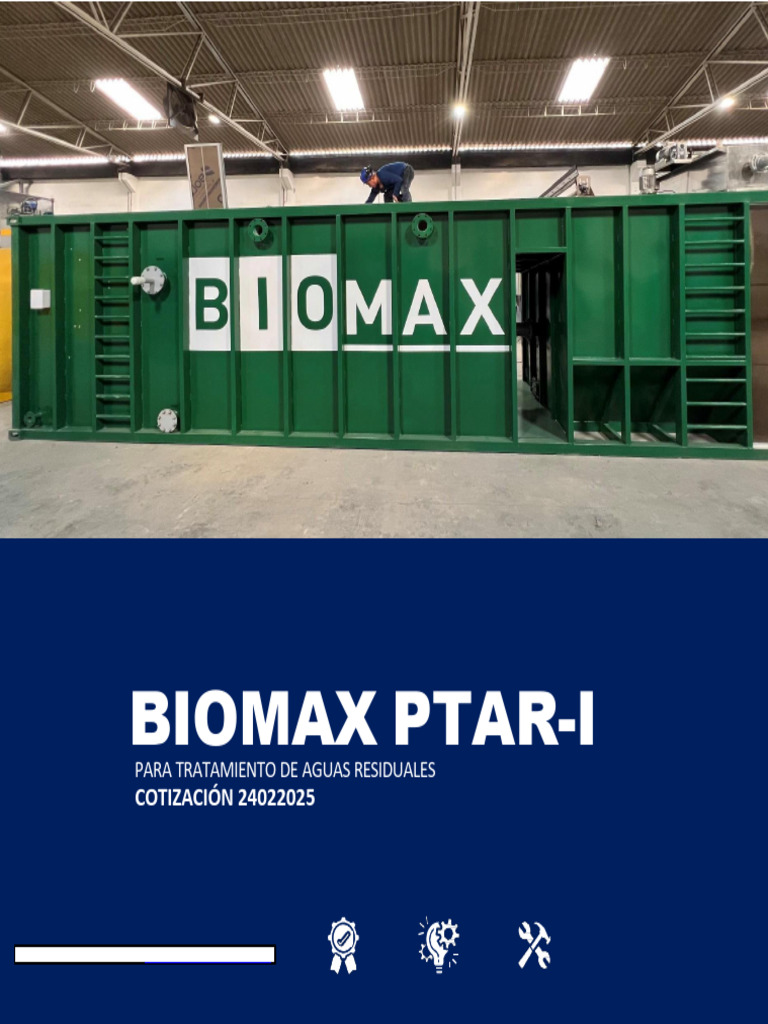 Planta Compacta BIOMAX para Aguas Residuales | PDF | Tratamiento de ...