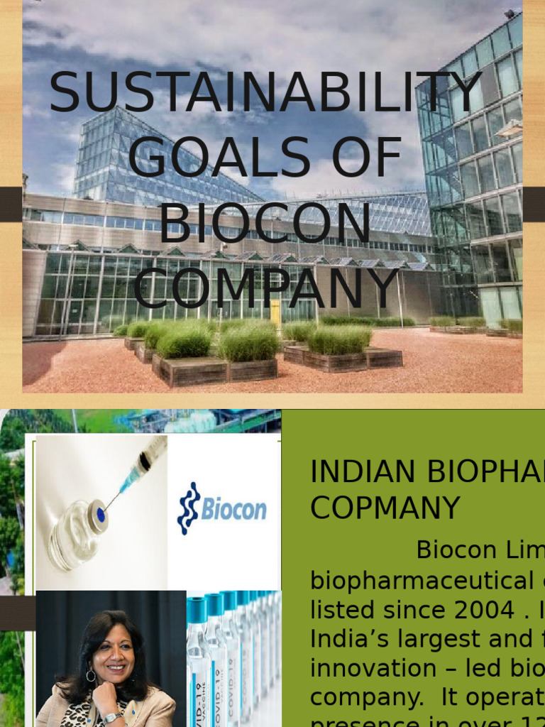 Biocon Environment (1) 1 | PDF | Biopharmaceutical | Sustainability