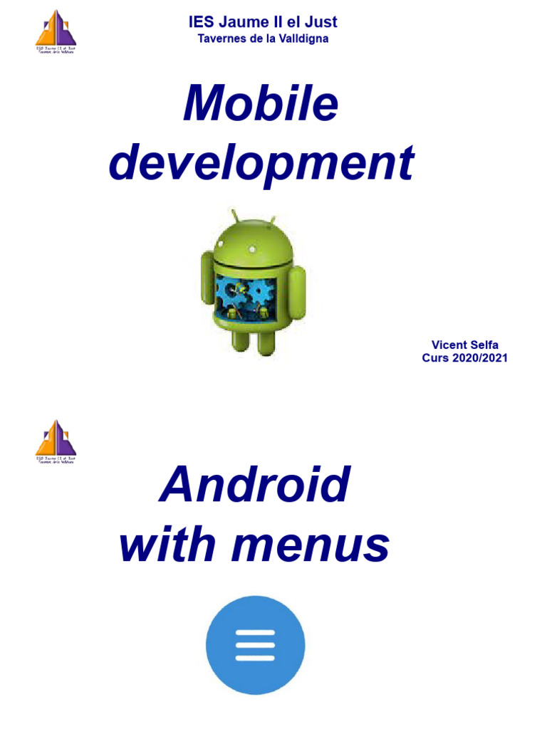 Android Menu Development Guide | PDF | Menu (Computing) | Menu