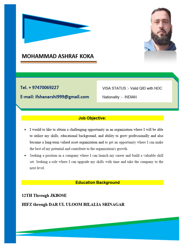 Resume of Ashraf Koka | PDF