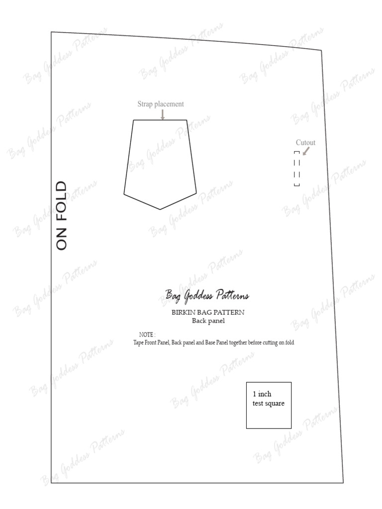 Birkin Bag Sewing Pattern Guide | PDF