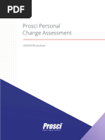 ADKAR Assessment Worksheet Guide | PDF | Change Management | Learning