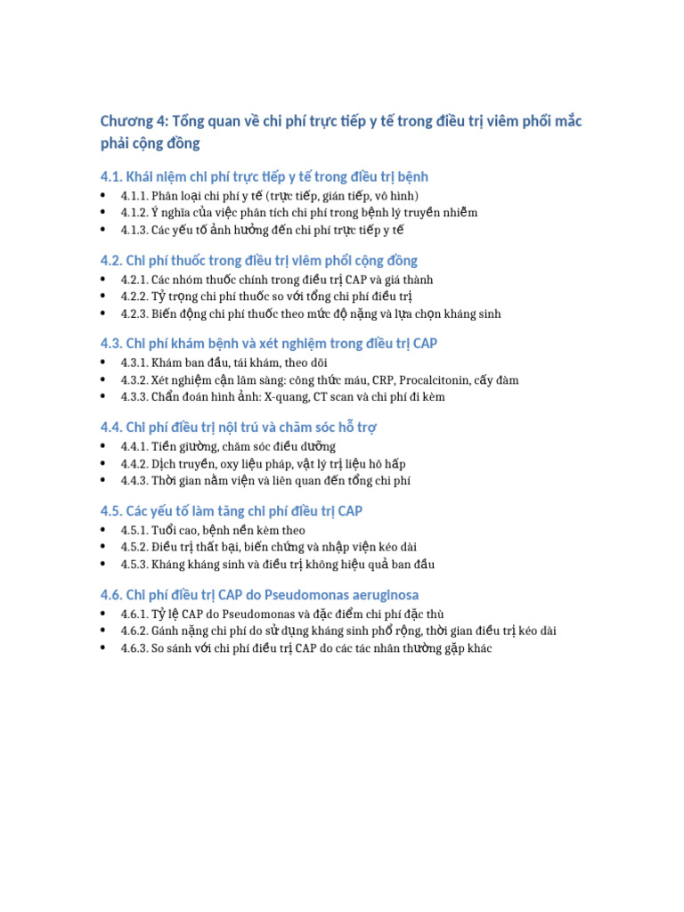 Chuong 4 Chi Phi Dieu Tri CAP | PDF