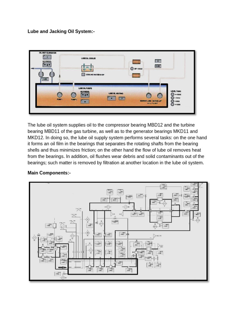 Lube and Jacking Oil System | PDF | Lubricant | Bearing (Mechanical)