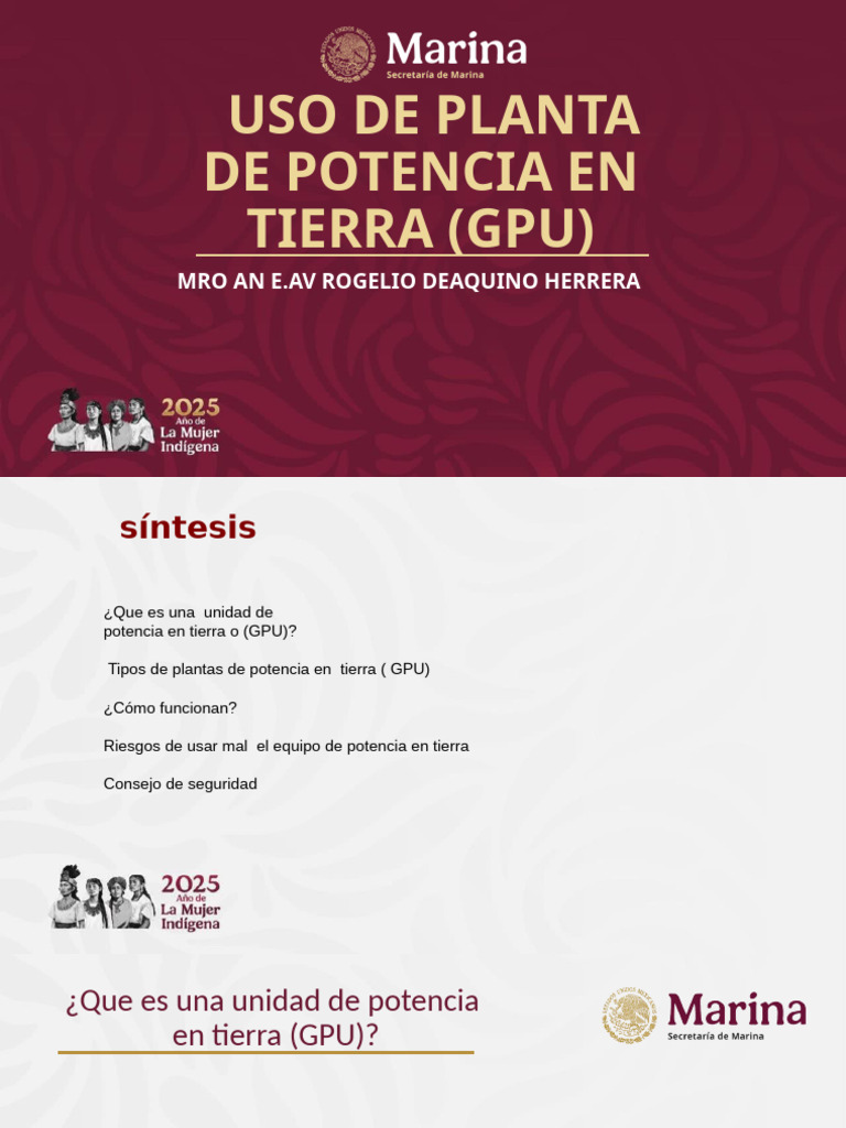 Presentacion Gpu Deaquino4pptx | PDF | Ingenieria Eléctrica | Poder (Física)