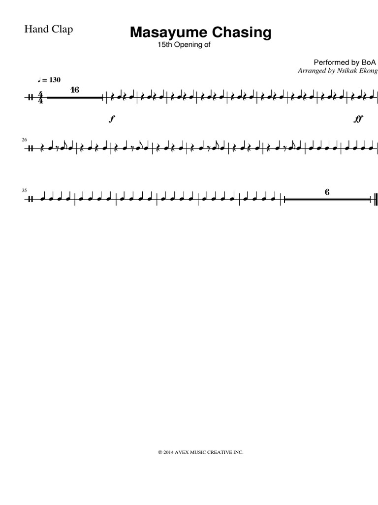 FYT - Mayasume Chasing (Hand Clap) | PDF