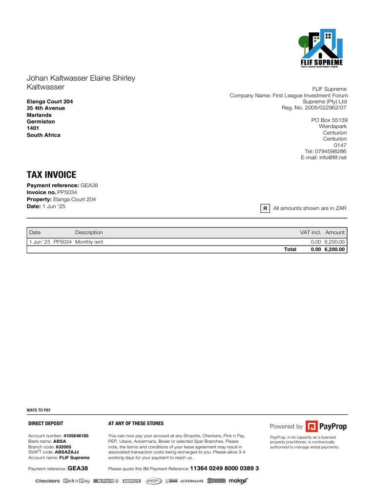 TaxInvoice PP5034 20250601 | PDF | Economies | Money