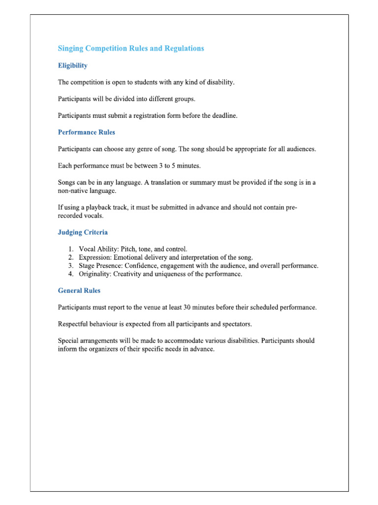 Singing and Instrumental-Rubrics | PDF