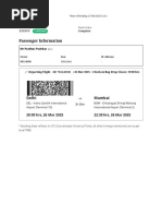 Sample IndiGo Ticket | PDF