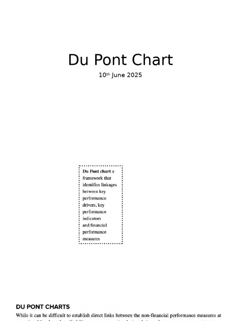 Du Pont Chart and BSC 10.6.25 | PDF