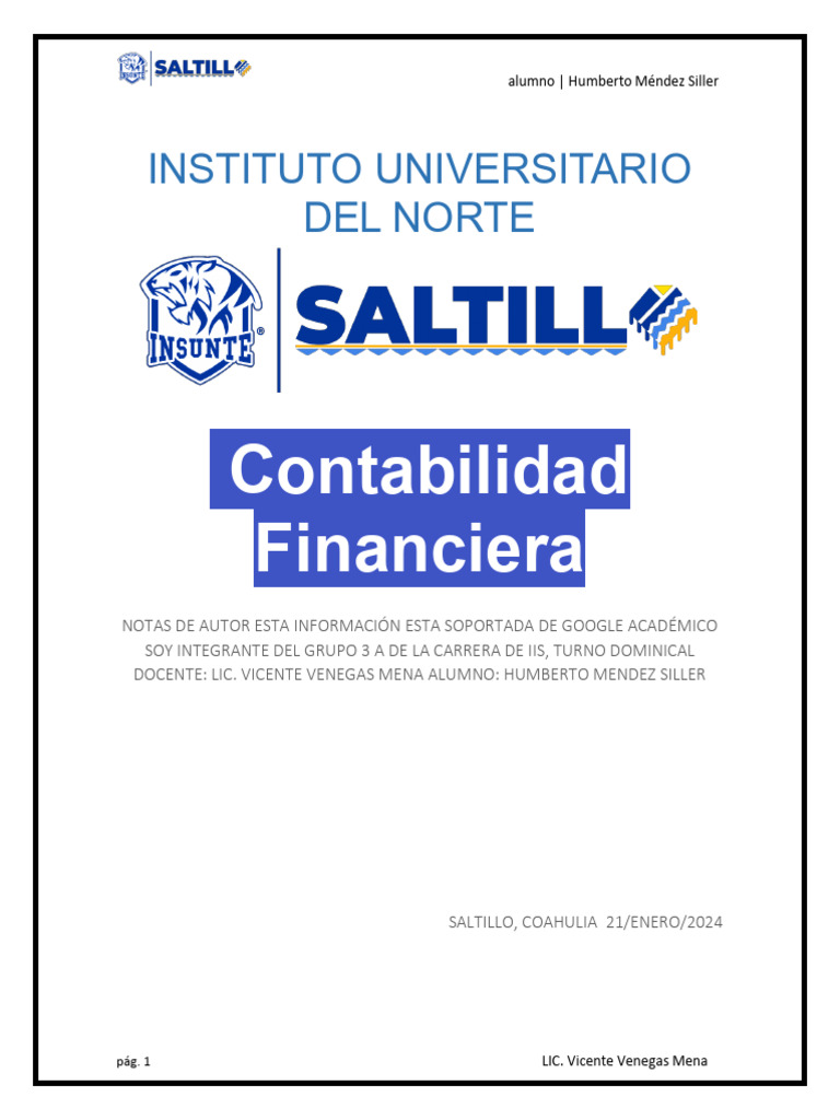 Contabilidad Financiera | PDF | Contabilidad | Business