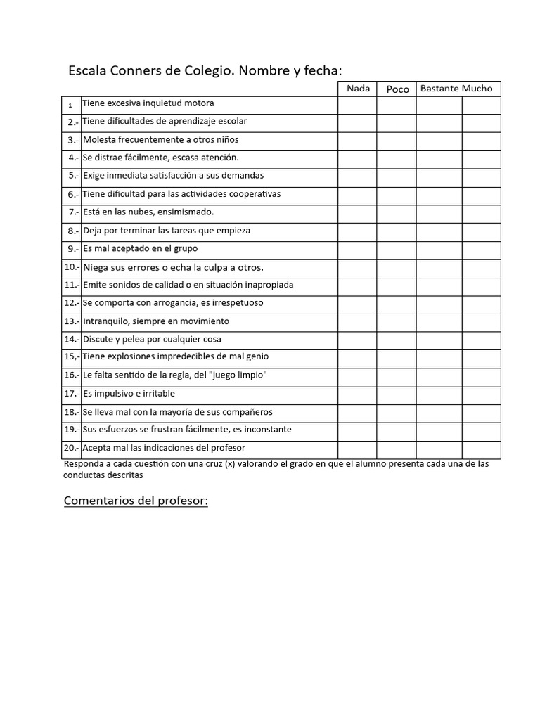 CONNER Sin Rellenar | PDF