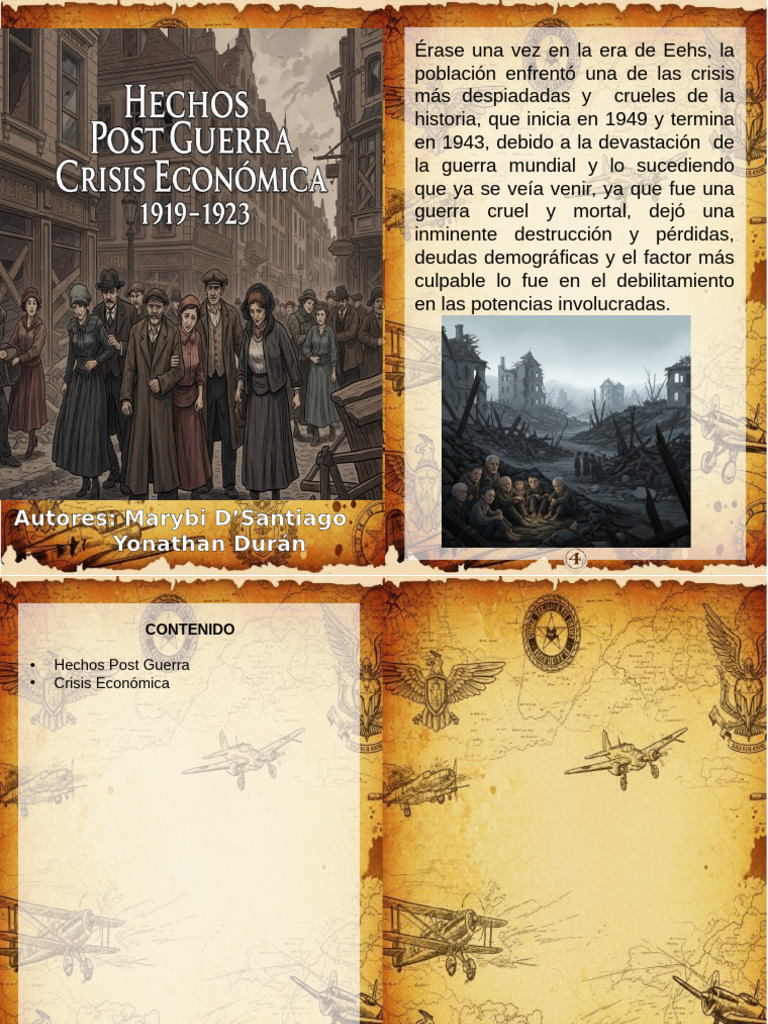 Crisis Económica Postguerra Eehs | PDF