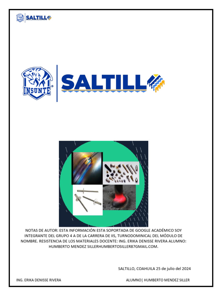 Cuadro Sinóptico de Unión Soldada y Remachada | PDF | Soldadura ...