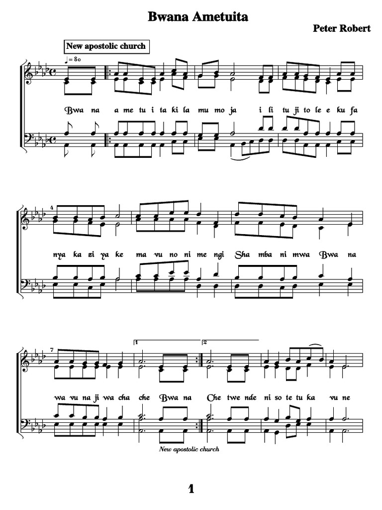 Bwana Ametuita | PDF