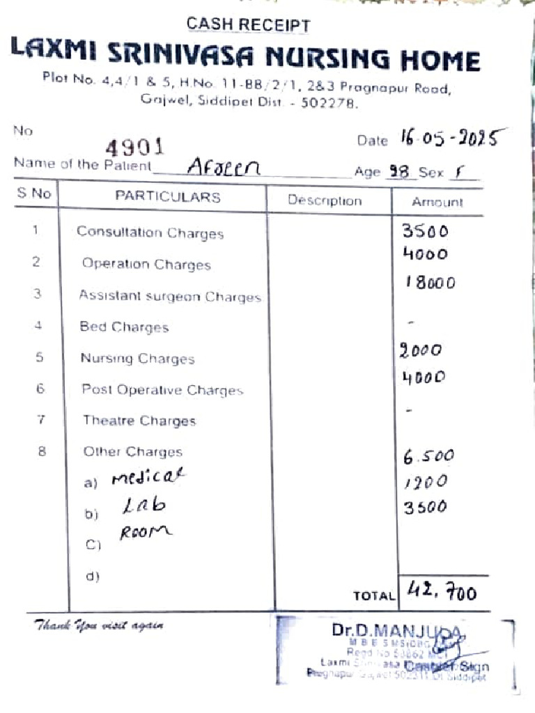 Original Payment Receipt | PDF