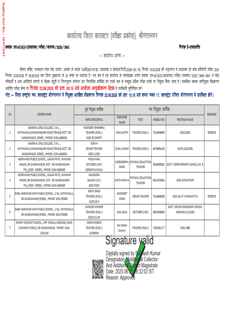 School Lecturer Revised Duty Order New - Rotated | PDF | Government Of ...
