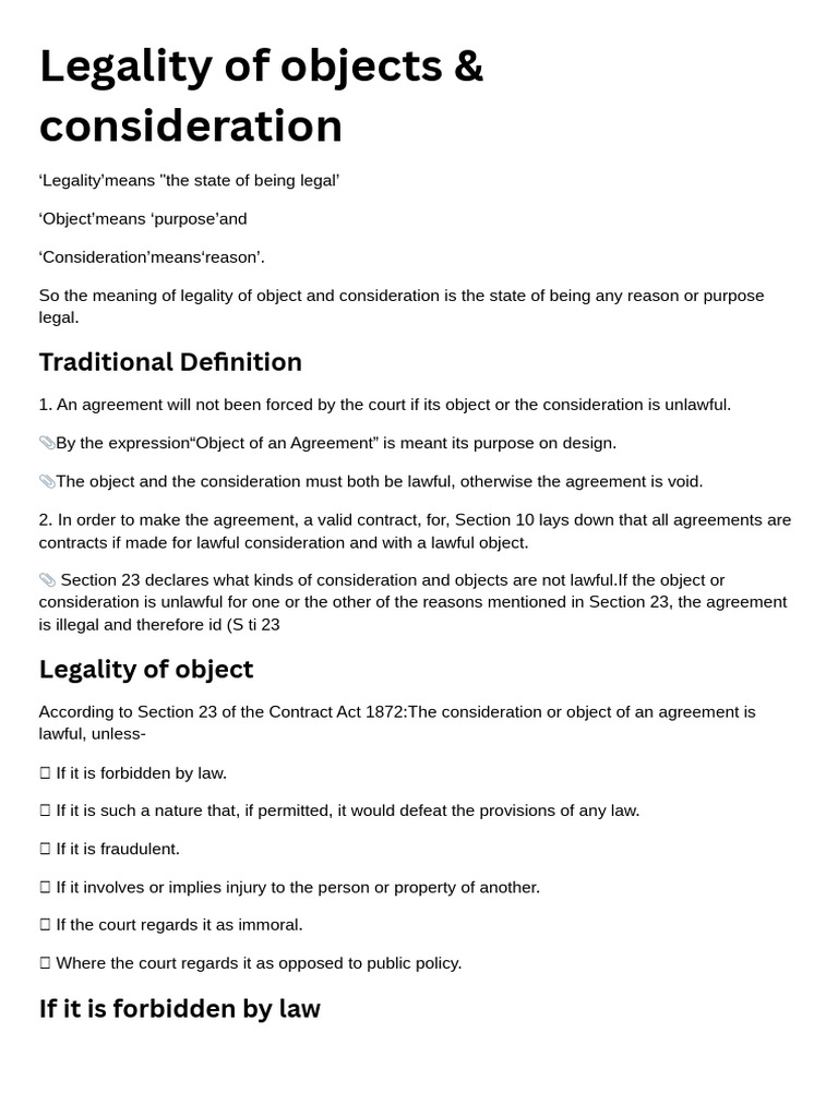 Legality of Objects & Consideration - 20250629 - 133037 - 0000 | PDF