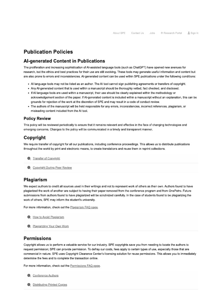 Publication Policies | PDF