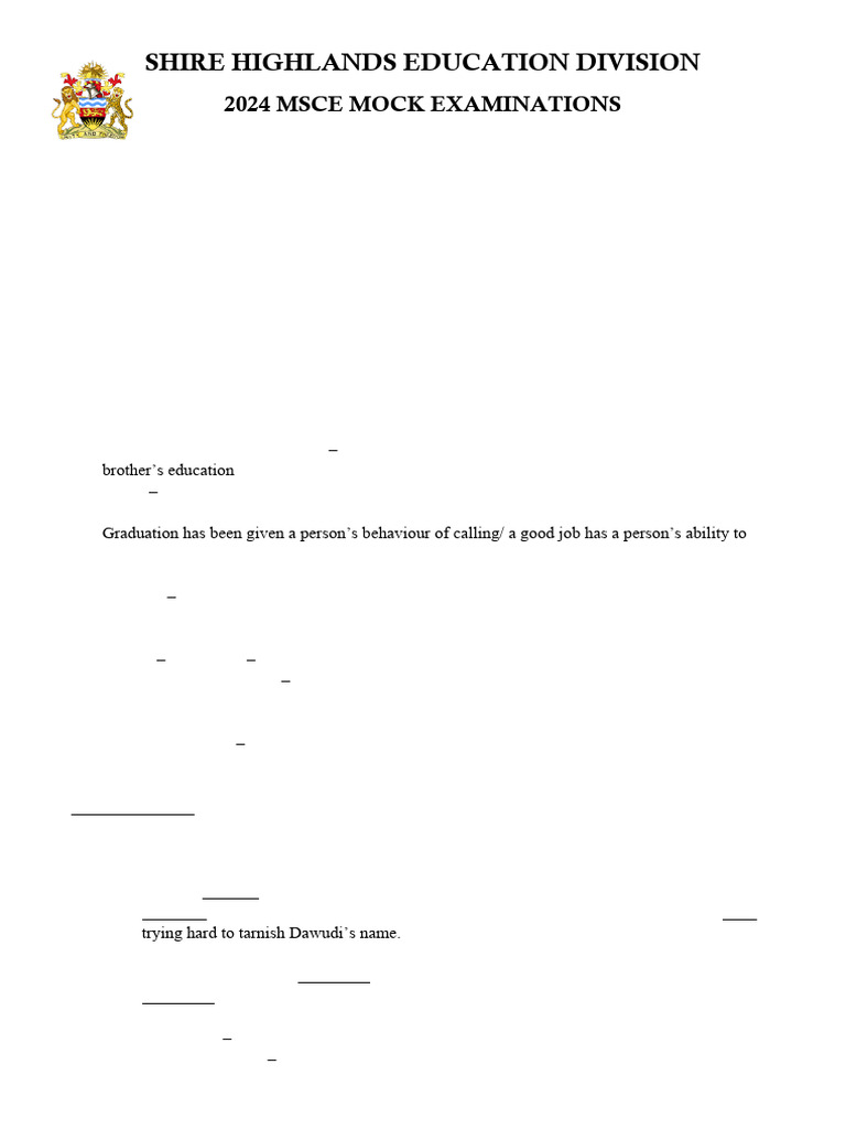 2024 Shed English Piii Marking Key | PDF | Macbeth | Shakespearean Tragedies