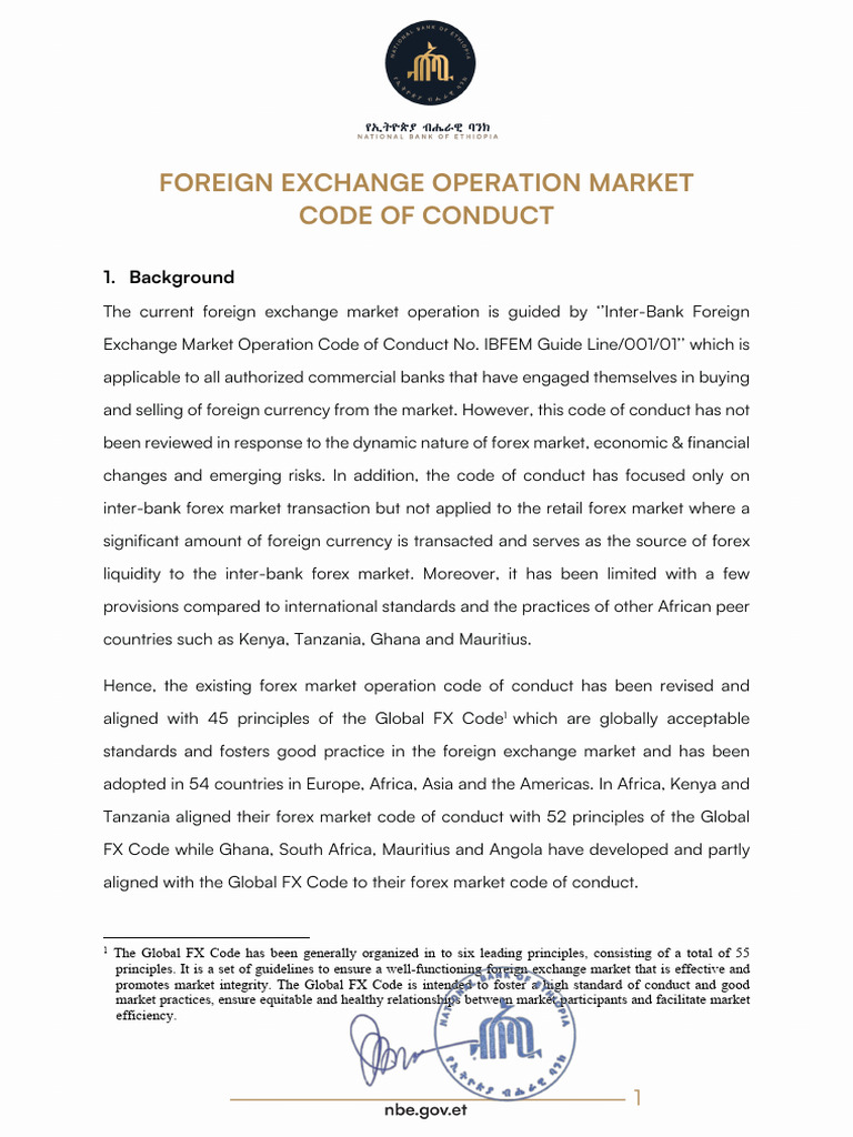 Revised Forex Market Code of Conduct | PDF | Foreign Exchange Market ...