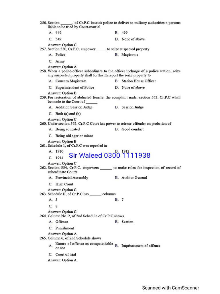 CRPC Sir Waleed 0300 1111938 | PDF