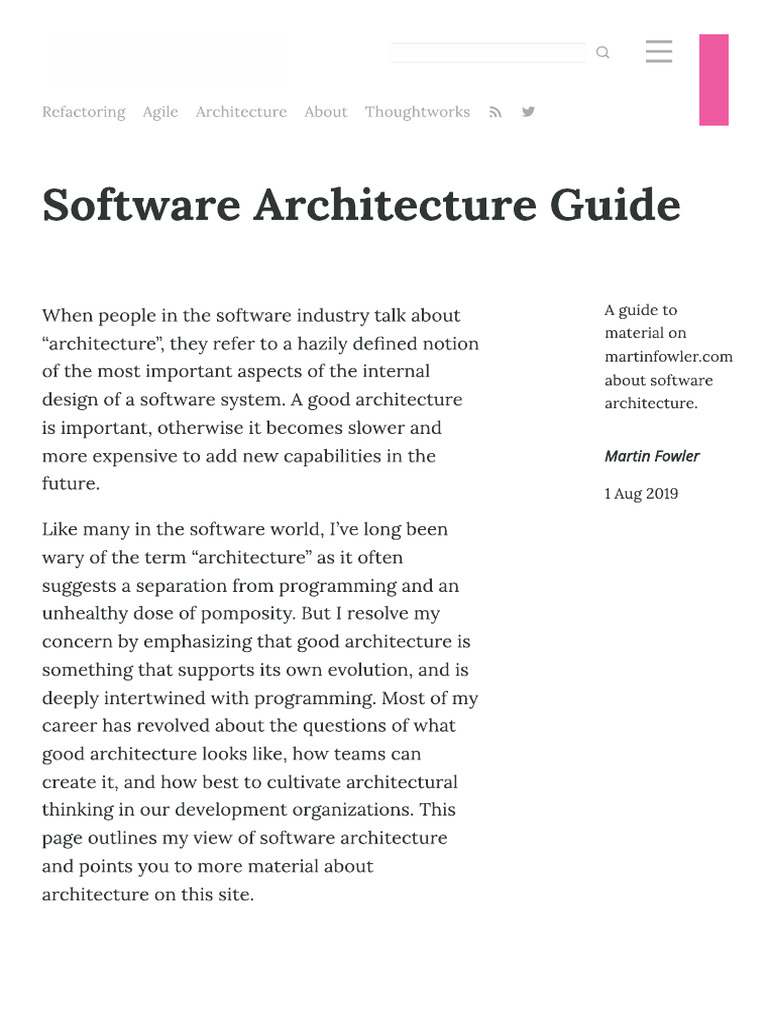 Fowler Clean Architecture | PDF