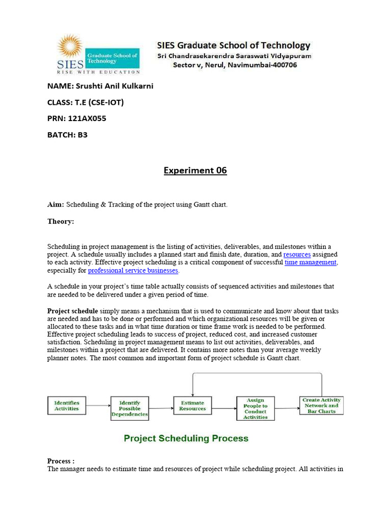 Gantt Chart Project Scheduling Guide | PDF | Project Management | Business