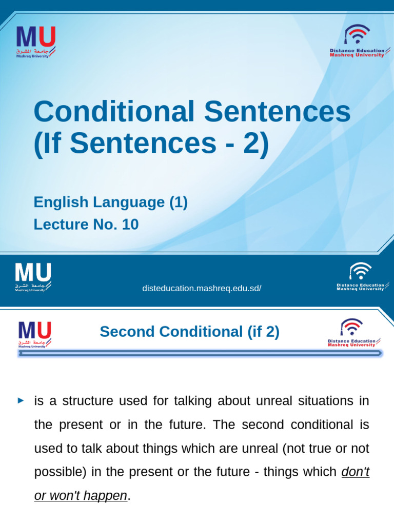 Lec 10 Conditionals 2 | PDF | Perfect (Grammar) | Language Mechanics