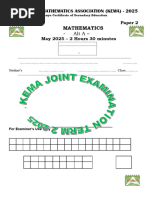Math pp2 Kcse 2024-1 | PDF