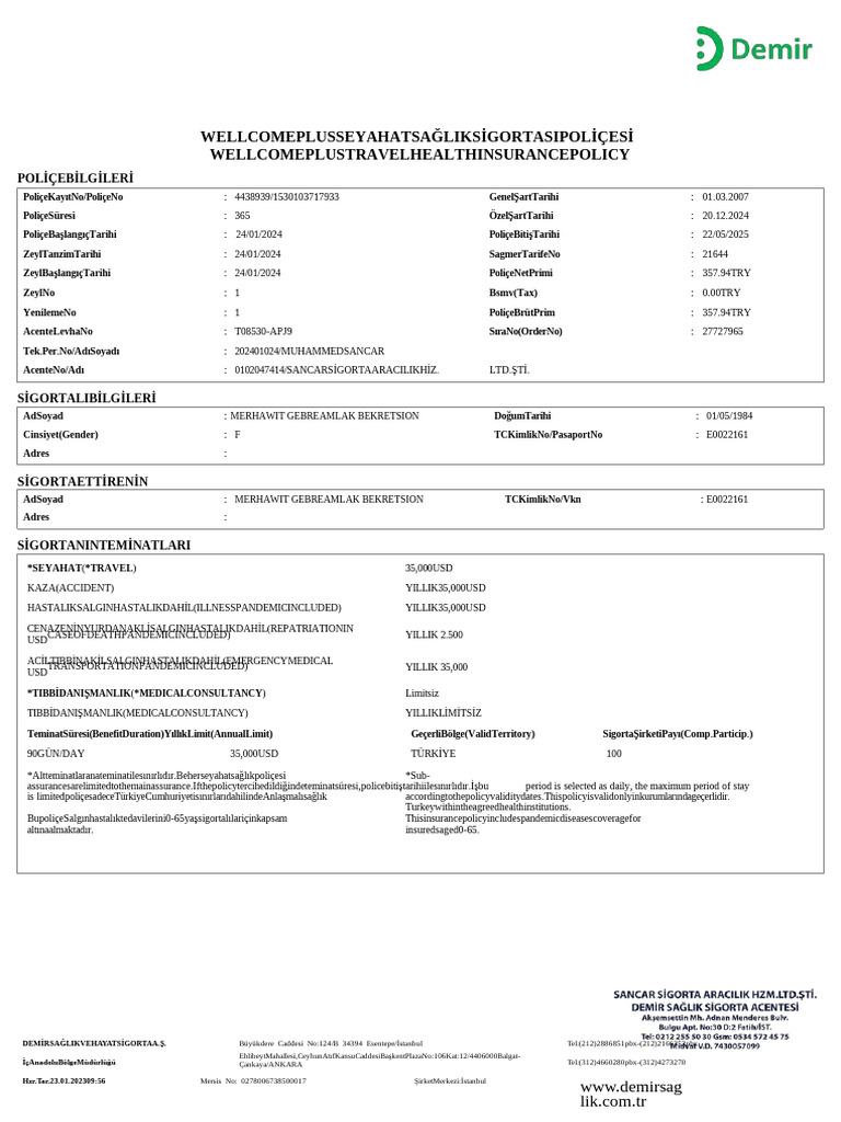 TK Insurance XXX | PDF