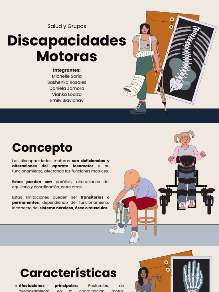 Discapacidades Motoras: Tipos y Necesidades | PDF | Médula espinal ...