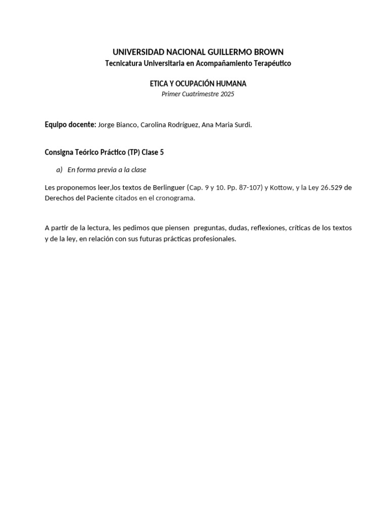 Consigna TP Clase 5 | PDF